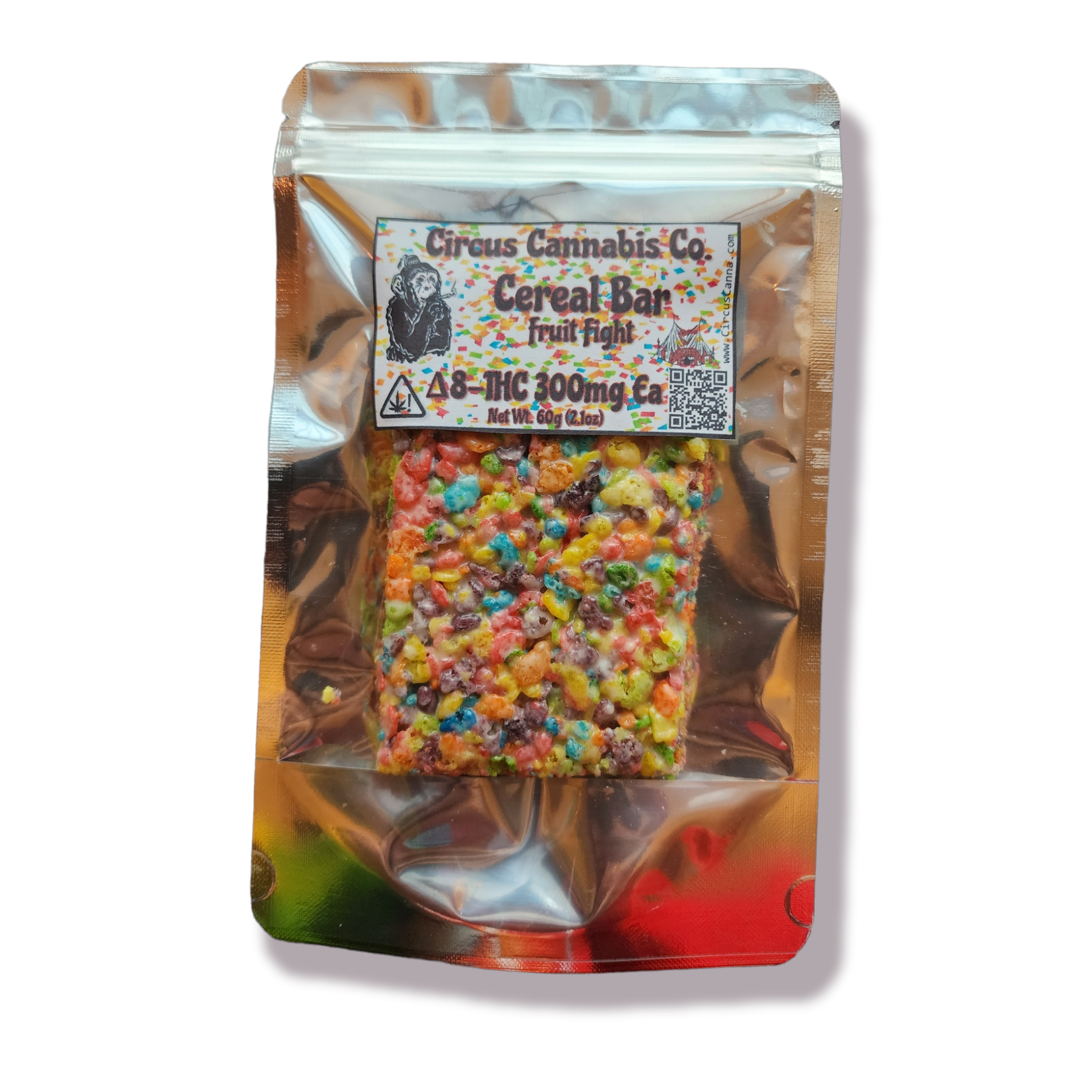 Delta-8-THC Cereal Bar - Fruit Fight 300mg | Circus Cannabis Co. 🎪