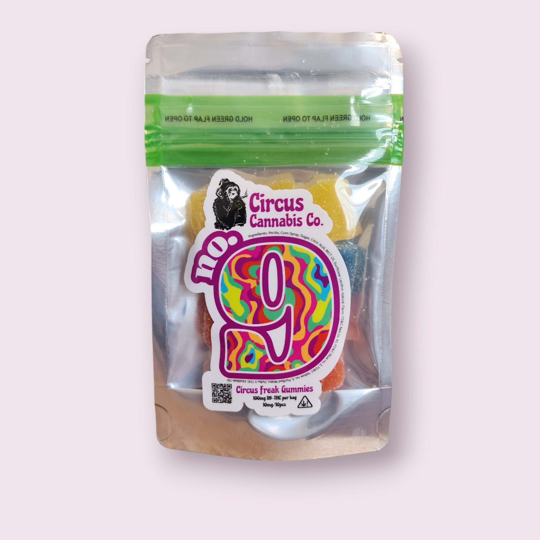 D9-THC Gummies 10mg/10pc 100mg | Circus Cannabis Co. 🎪